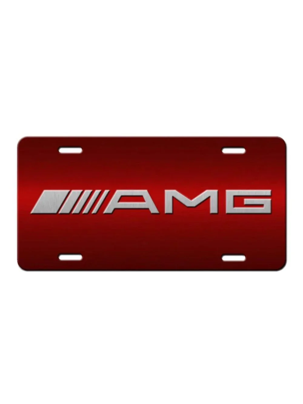 Accents | Mercedesbenz Amg Metal Vanity Aluminum License Plate Tag New ...